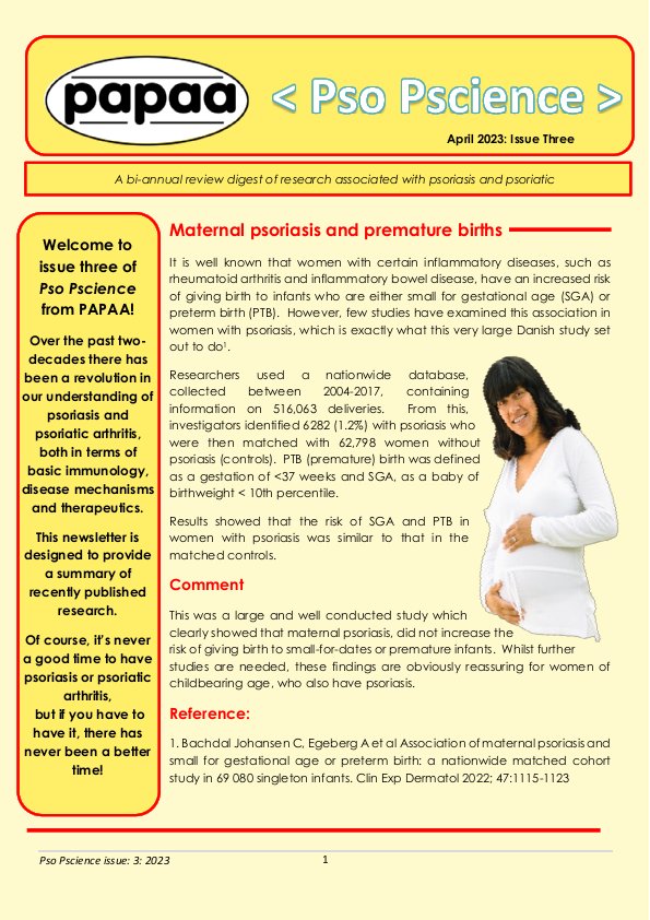 Pso Pscience is a PAPAA publication dedicated to looking at recent ...